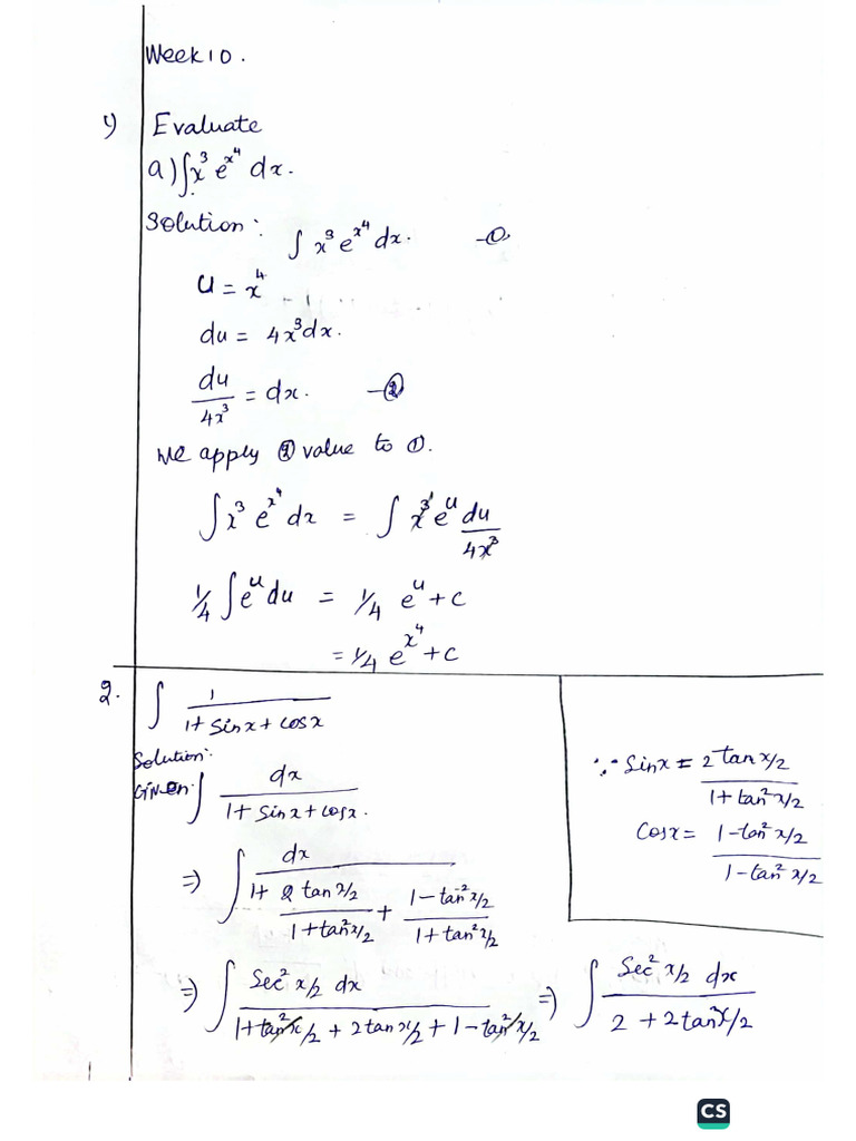 Week 10 Mathematical Foundation | PDF