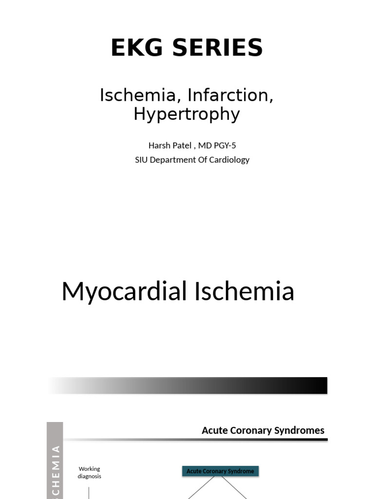 EKG Series | PDF | Electrocardiography | Myocardial Infarction