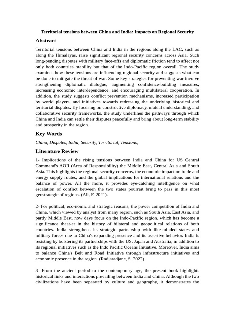 Article China and India | PDF | Multilateralism | China