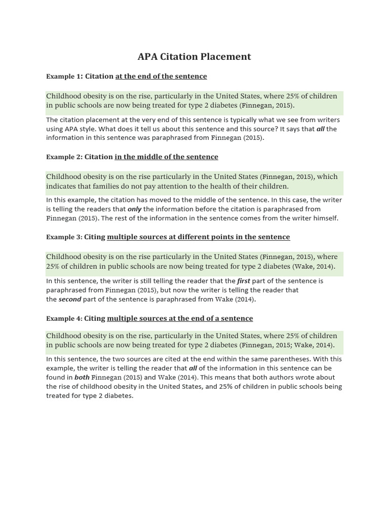 APA-citation placement | PDF