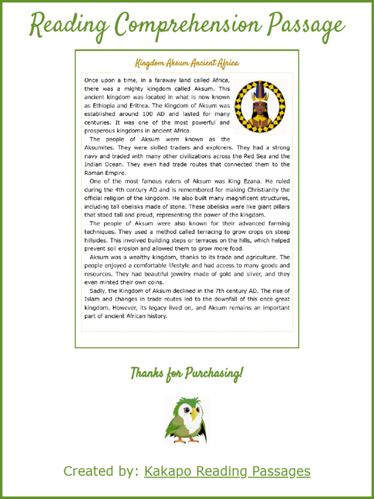 Kingdom of Aksum: Ancient African Power | PDF