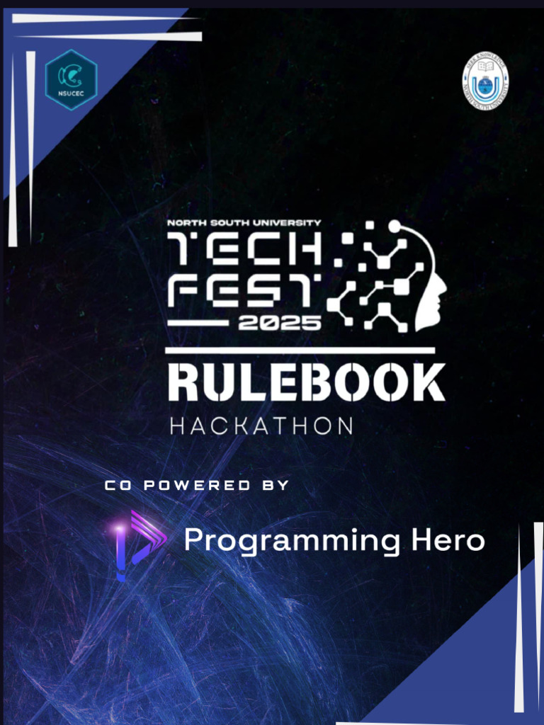 NSU TechFest 25 - Hackathon - Rulebook | PDF