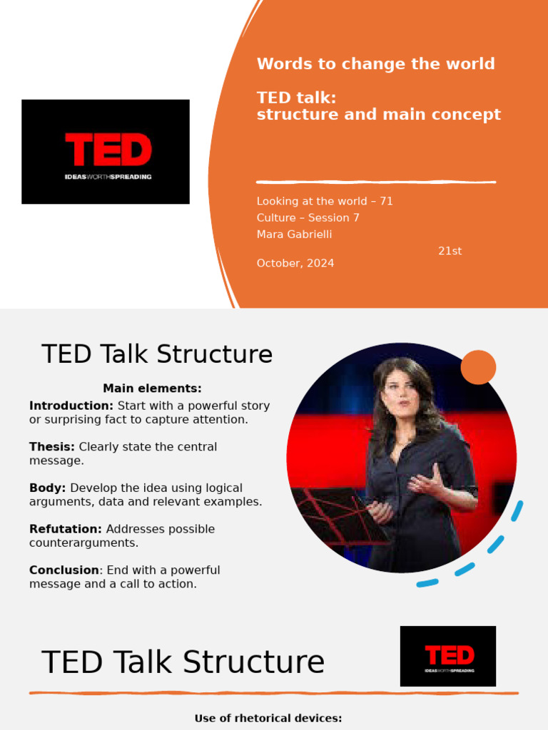 S7_TED Talk main elements and structure | PDF | Emotions | Violence