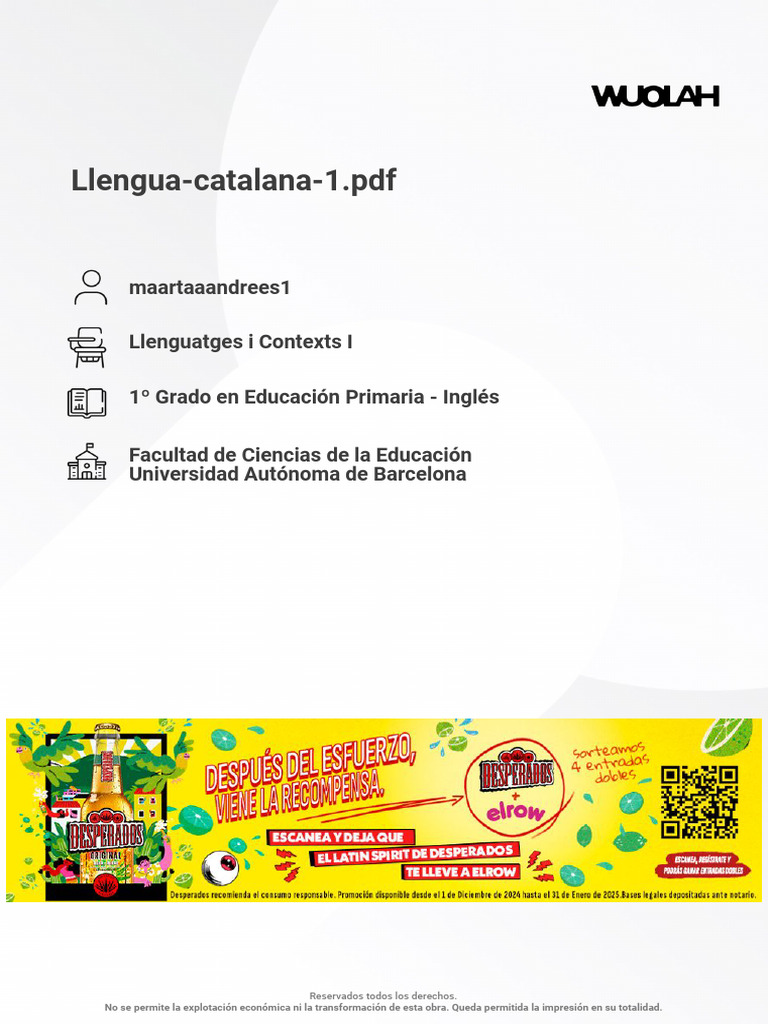 Wuolah Free Llengua Catalana 1 | PDF