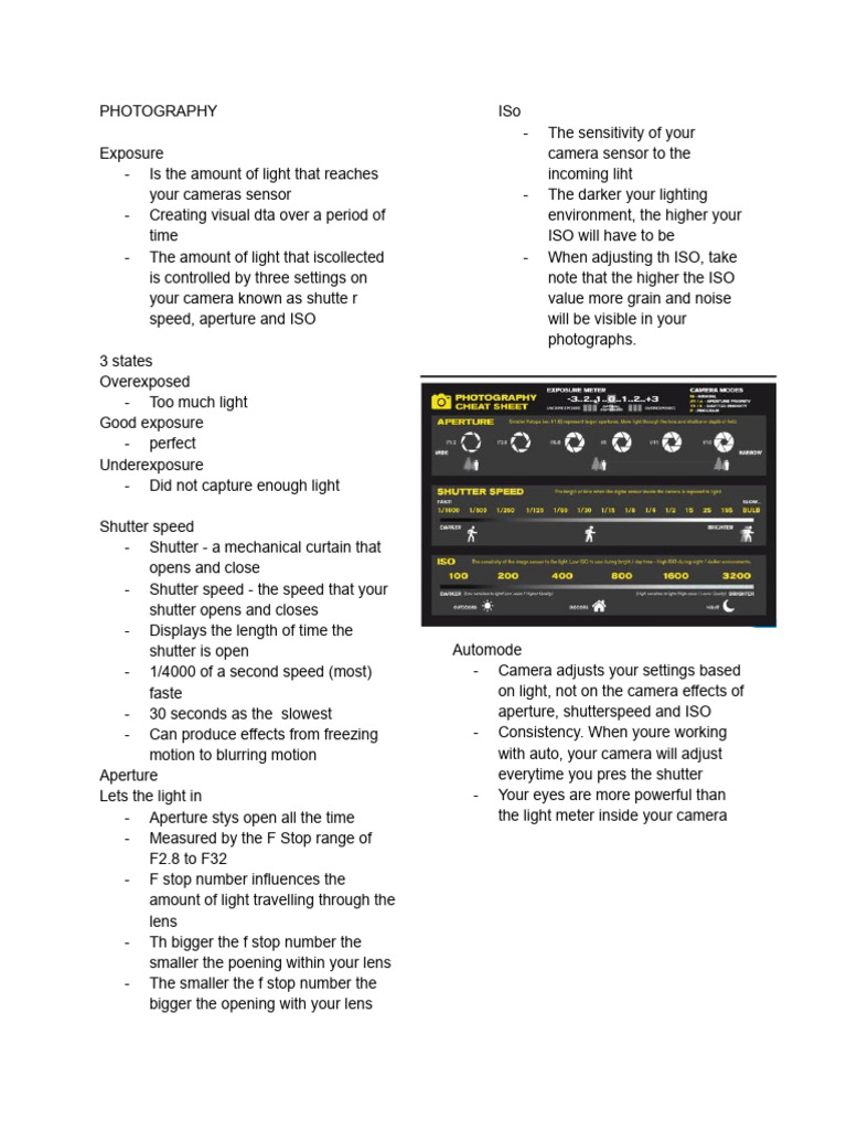 Photography Exposure Basics | PDF