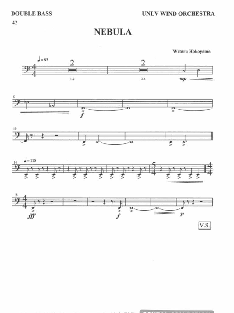 Double Bass - Nebula | PDF