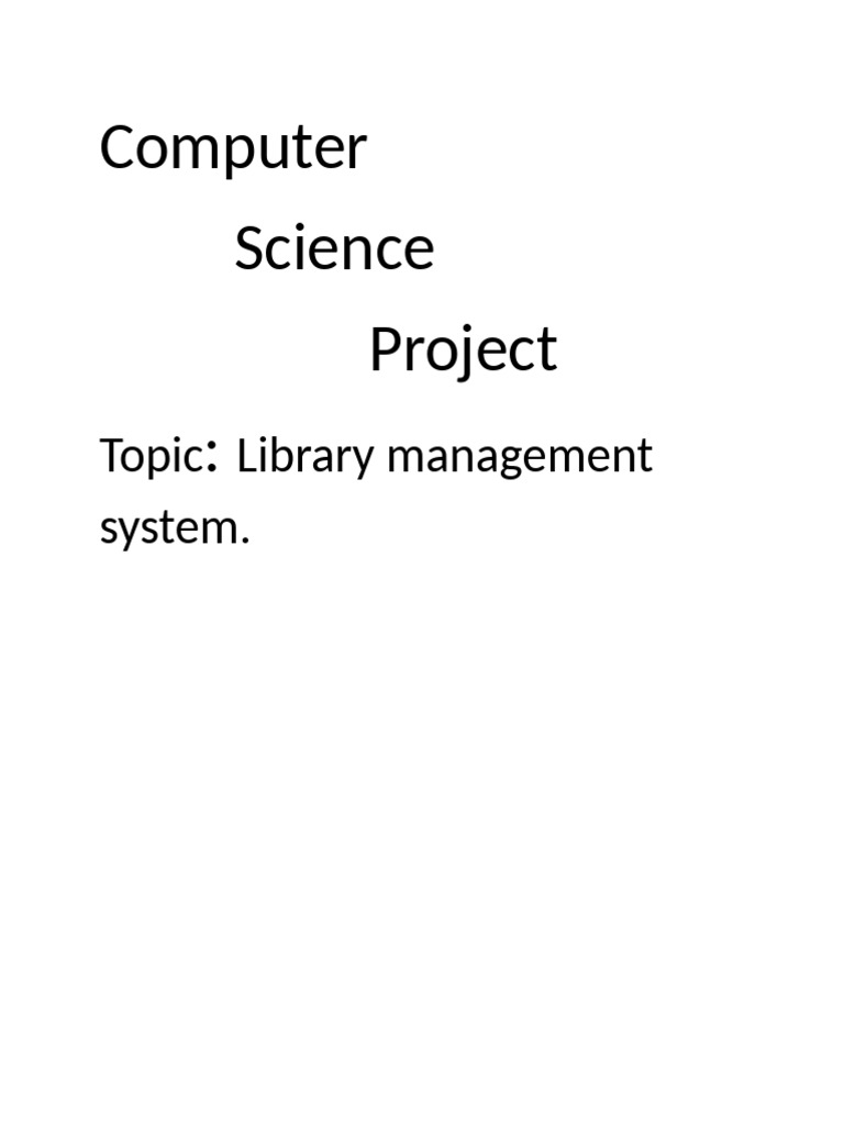csc project class 12a3 | PDF | Databases | Libraries