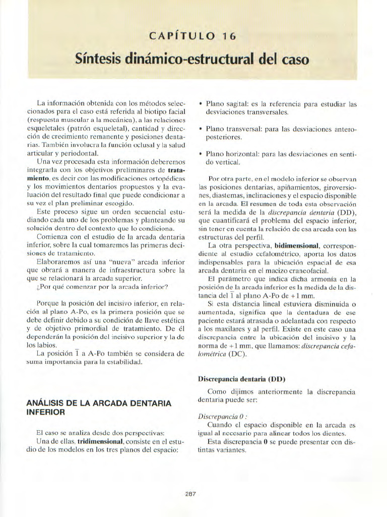 Analisis de Las Arcadas Inferiores | PDF