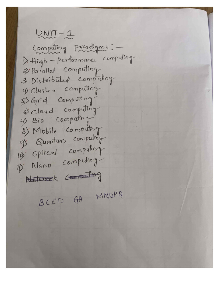 Cloud Computing UNIT-1 | PDF
