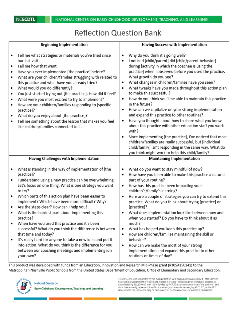 How Did It Go Reflection Question Bank PDF | PDF | Cognition | Cognitive Science