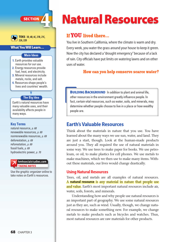 Chapter 3 Section 4 Reading | PDF | Energy Development | Fuels