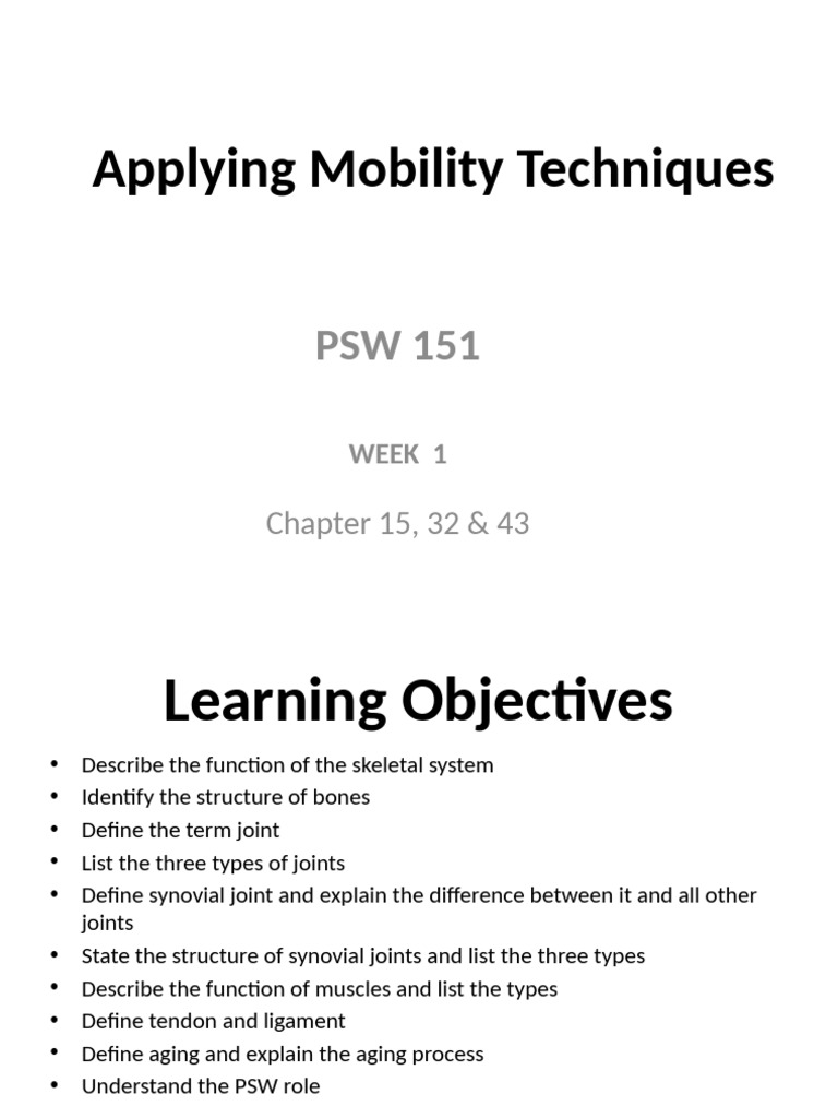 PSW 151 Week 1 - Student View (2023) | PDF | Muscle | Skeletal Muscle