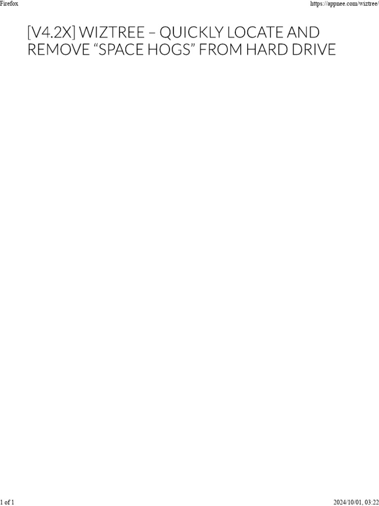 (v4.2x) WizTree - Quickly Locate and Remove "Space Hogs" From Hard Drive | PDF