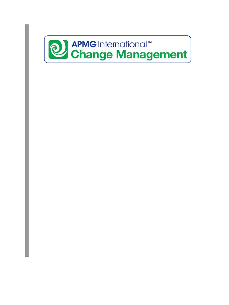 Change Management Foundation Sample Paper 1 Question Booklet English ...