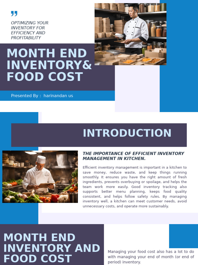 Month End Inventory & Food Cost - 20241214 - 131441 - 0000 | PDF ...