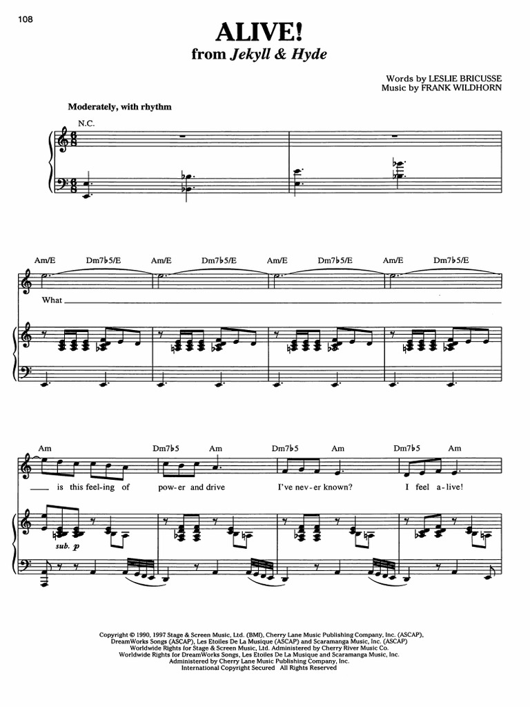 Alive! (Jekyll & Hyde) | PDF