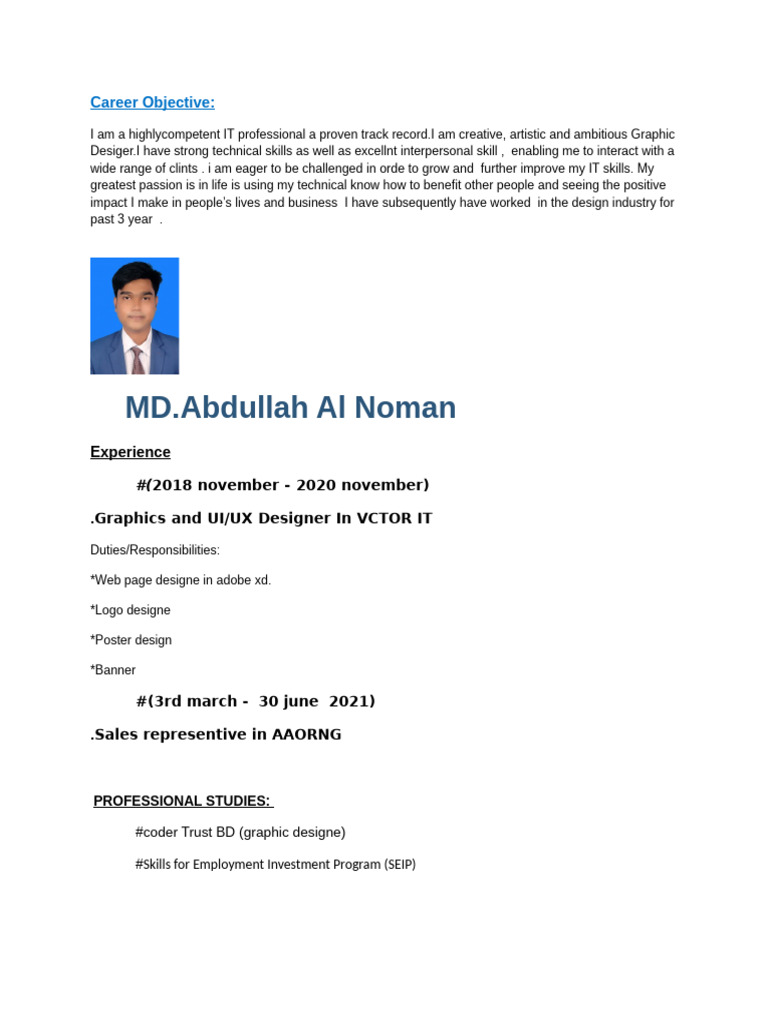 md.adullaha al noman | PDF | Software | Computing