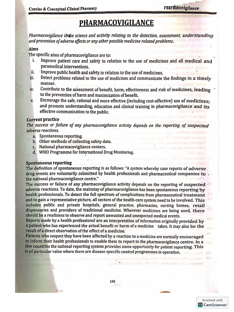 Pharmacovigilance | PDF