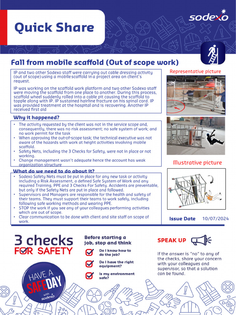 Quickshare - Fall From Mobile Scaffold | PDF