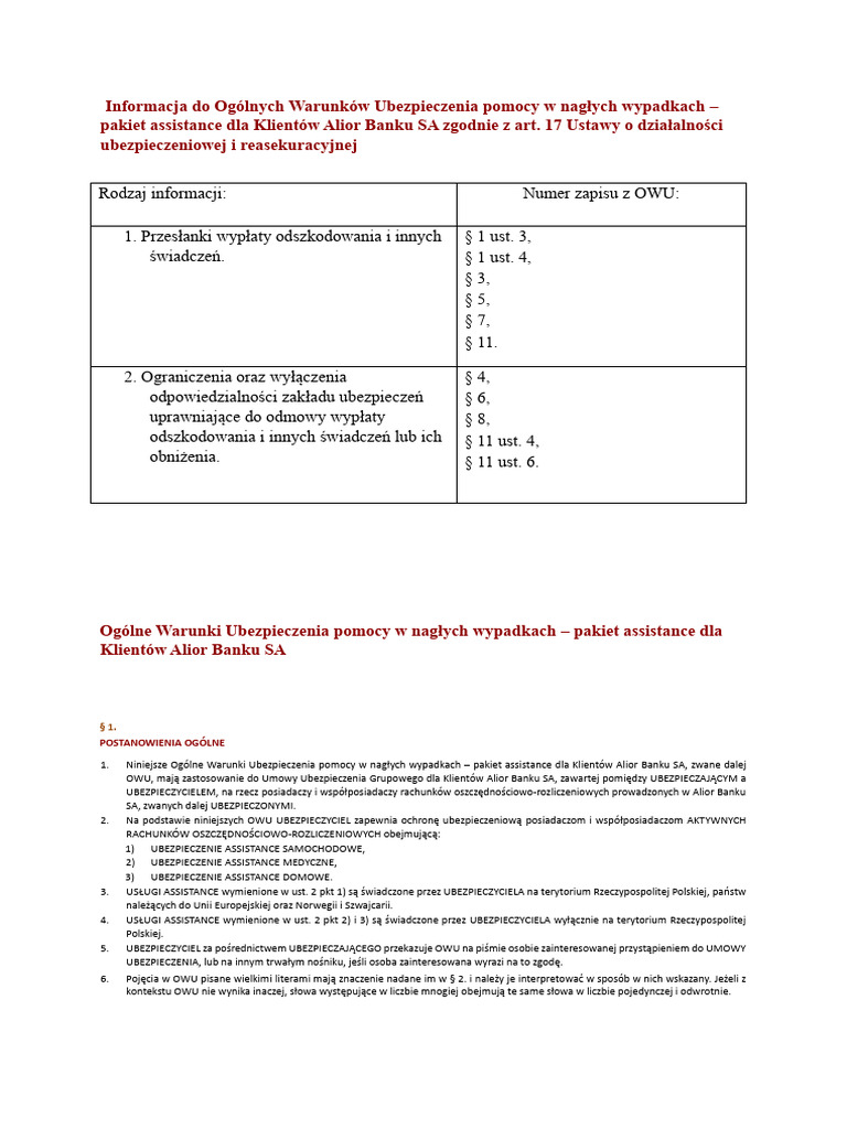 Owu Alior Mix Awp | PDF