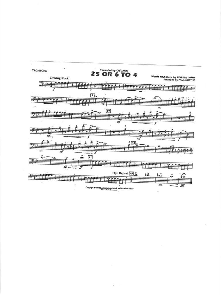 Trombone Pep Packet | PDF