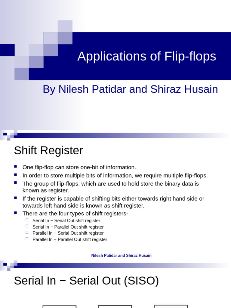 Unit 5 Applications of Flip-Flops | PDF | Electronic Design | Computer Engineering