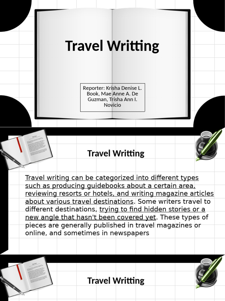 Travel Writing: Types, Careers, and Challenges | PDF