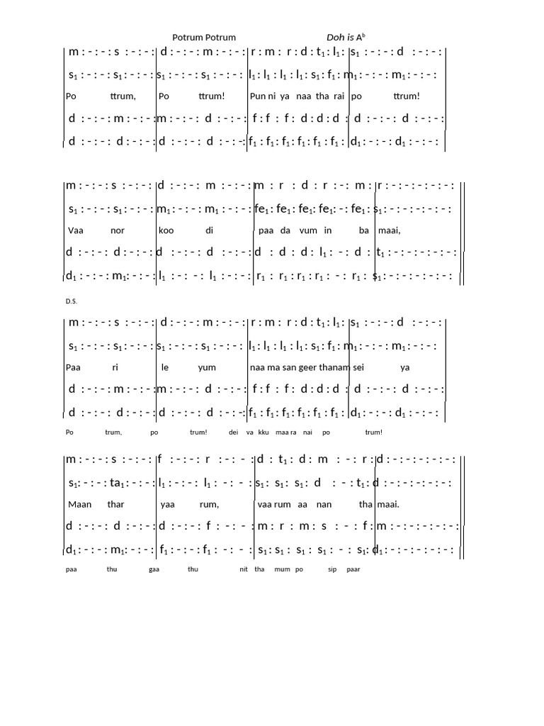 Potum Potrum Pun | PDF