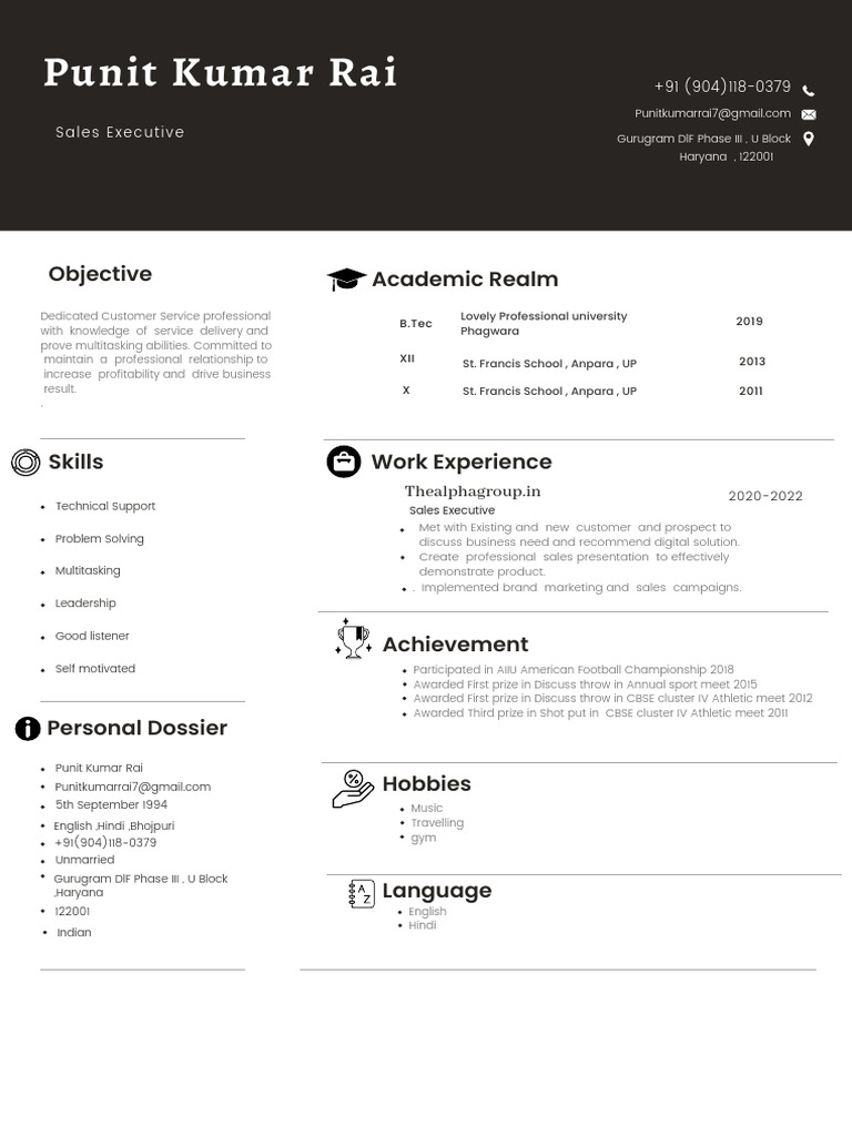 Punit Kumar Rai: Objective Academic Realm | PDF