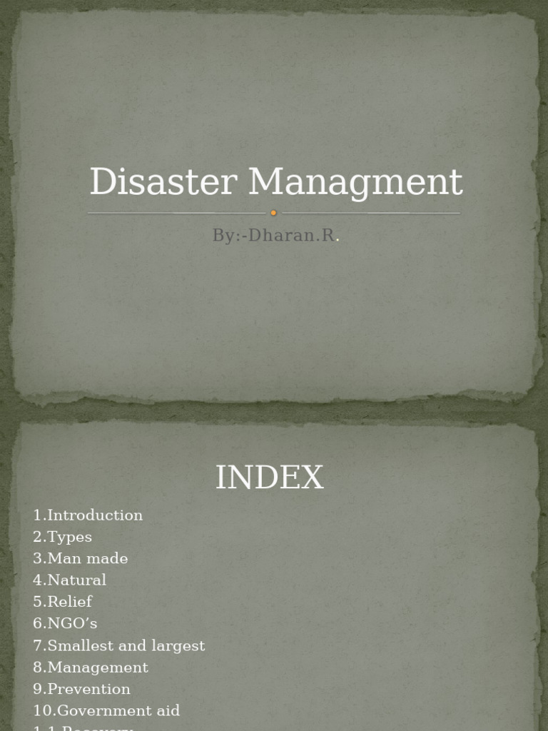 Disaster Managment | PDF | Emergency Management | Natural Disasters