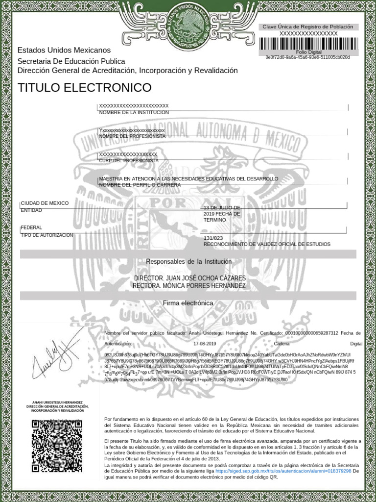 Titulo Electronico | PDF