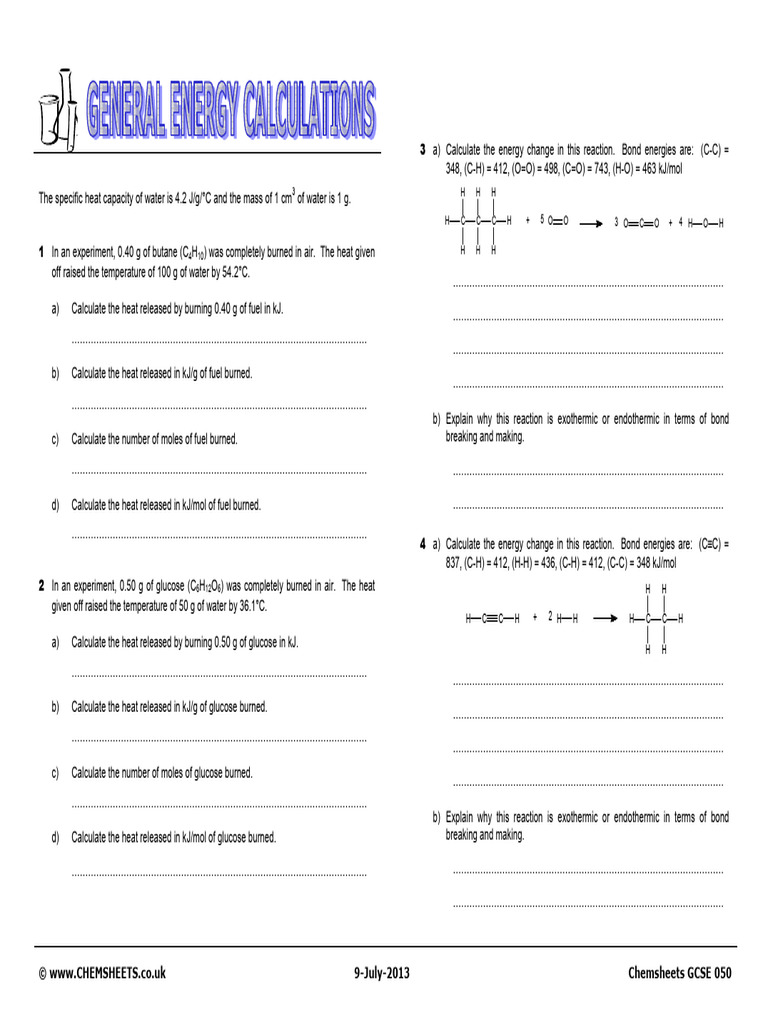Thermodynamics Calculations for Fuels | PDF | Water | Thermodynamics