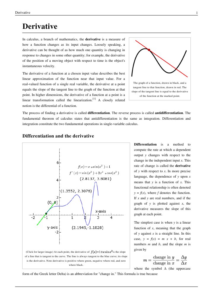 Derivative: Differentiation and The Derivative | PDF | Derivative | Slope