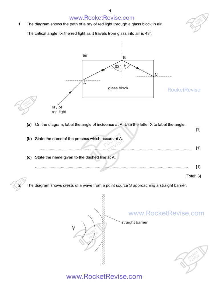 Waves Properties and Calculations QP | PDF