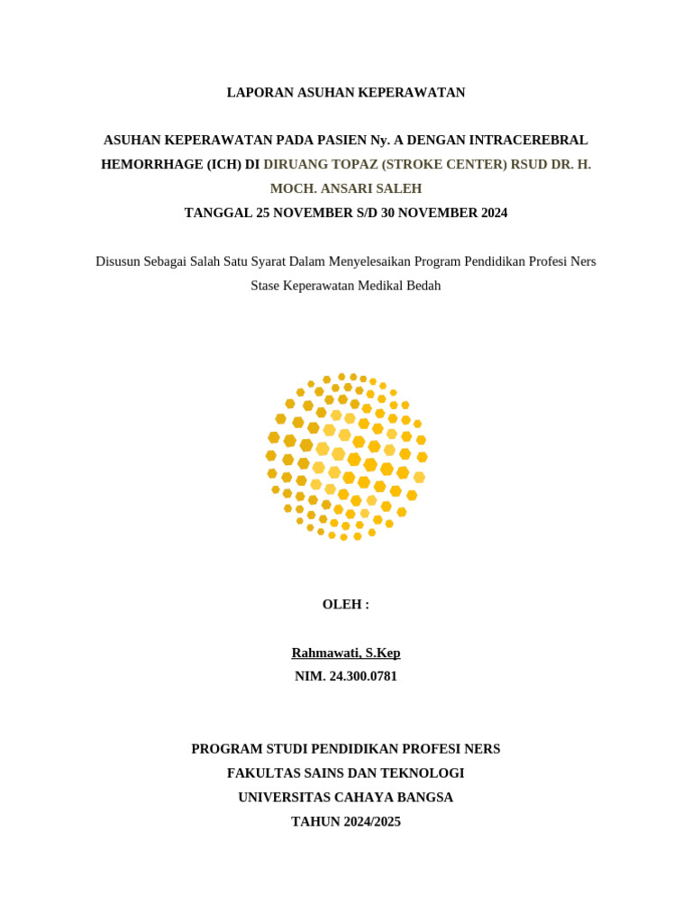 ASKEP Ny. A ICH TOPAZ | PDF