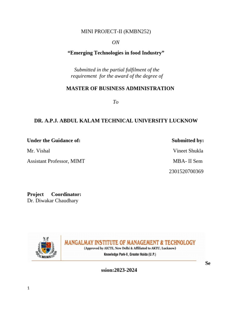 Vineet Shukla Mini Project 2 (1) Aaaaaaaaaaaaaaa | PDF | Agriculture ...