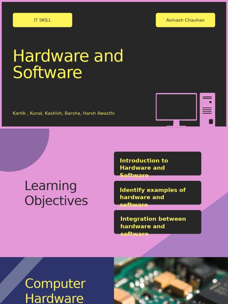 Hardware and Software | PDF | Computer Data Storage | Computer Hardware