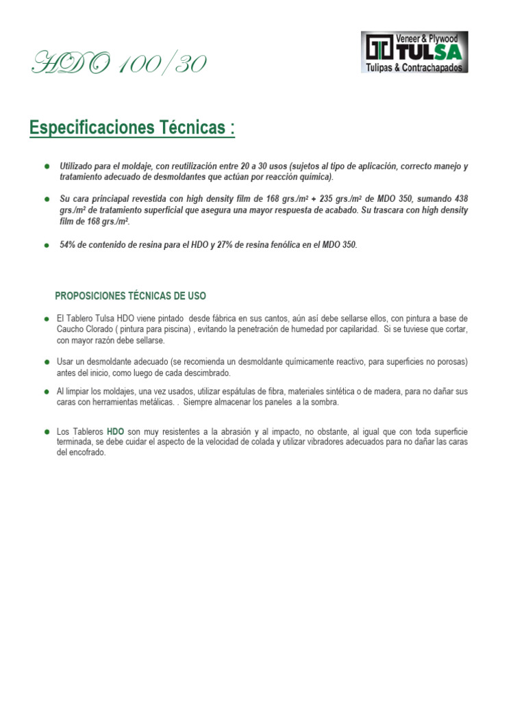 Terciado Film Premium 2C 99243 | PDF