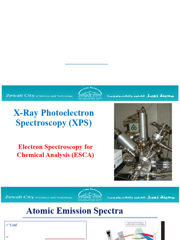 8-XPS | PDF | X Ray Photoelectron Spectroscopy | Energy Dispersive X ...