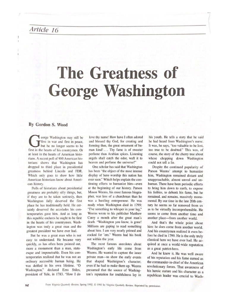 Early Republic GW1 | PDF