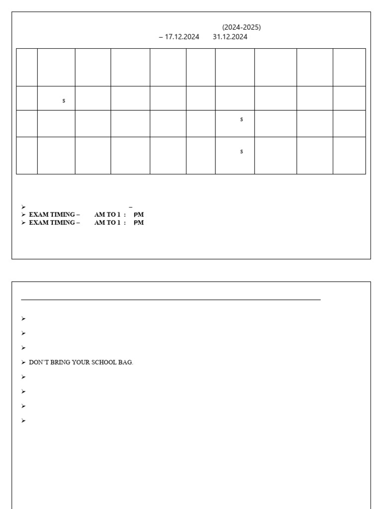 PRE BOARD & U. T. II Date Sheet 2024 | PDF | Science | Qualifications