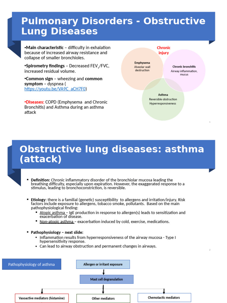 Pathophysiology of An Asthma Attack | PDF | Asthma | Chronic ...
