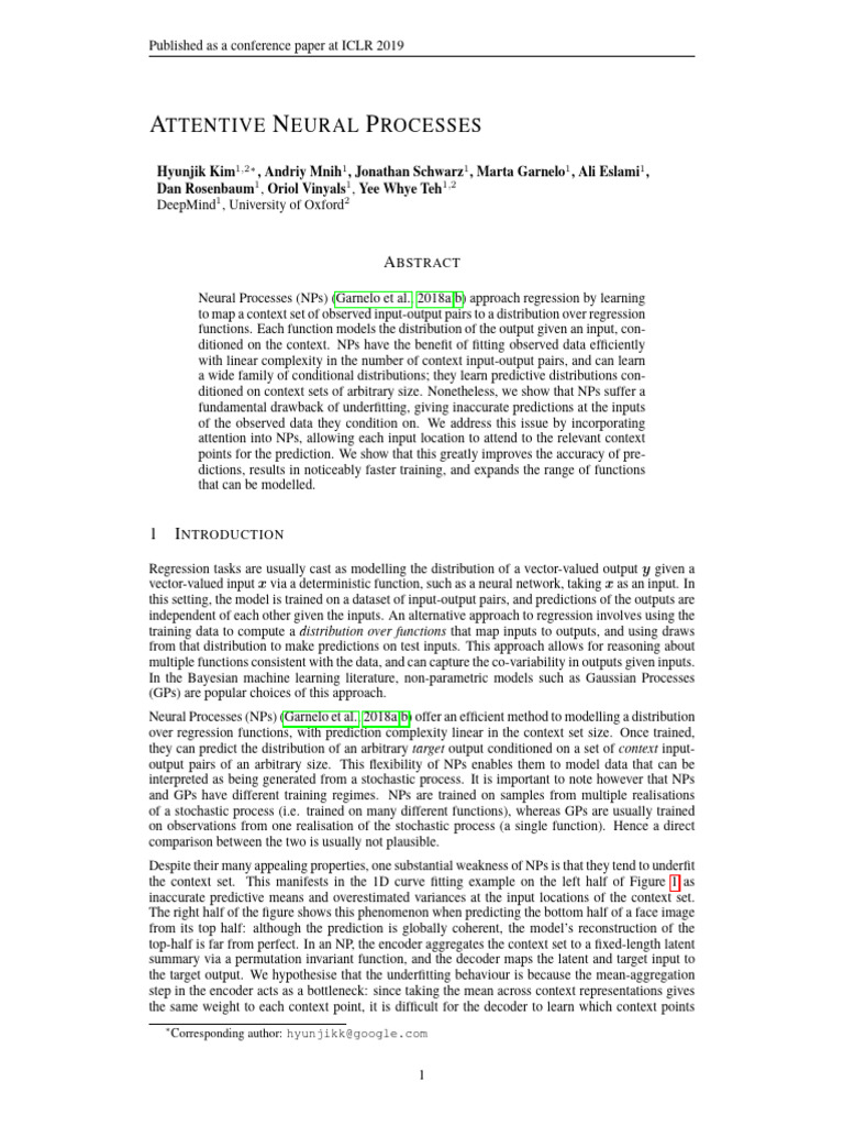 Attentive Neural Processes Explained | PDF | Image Resolution | Regression Analysis