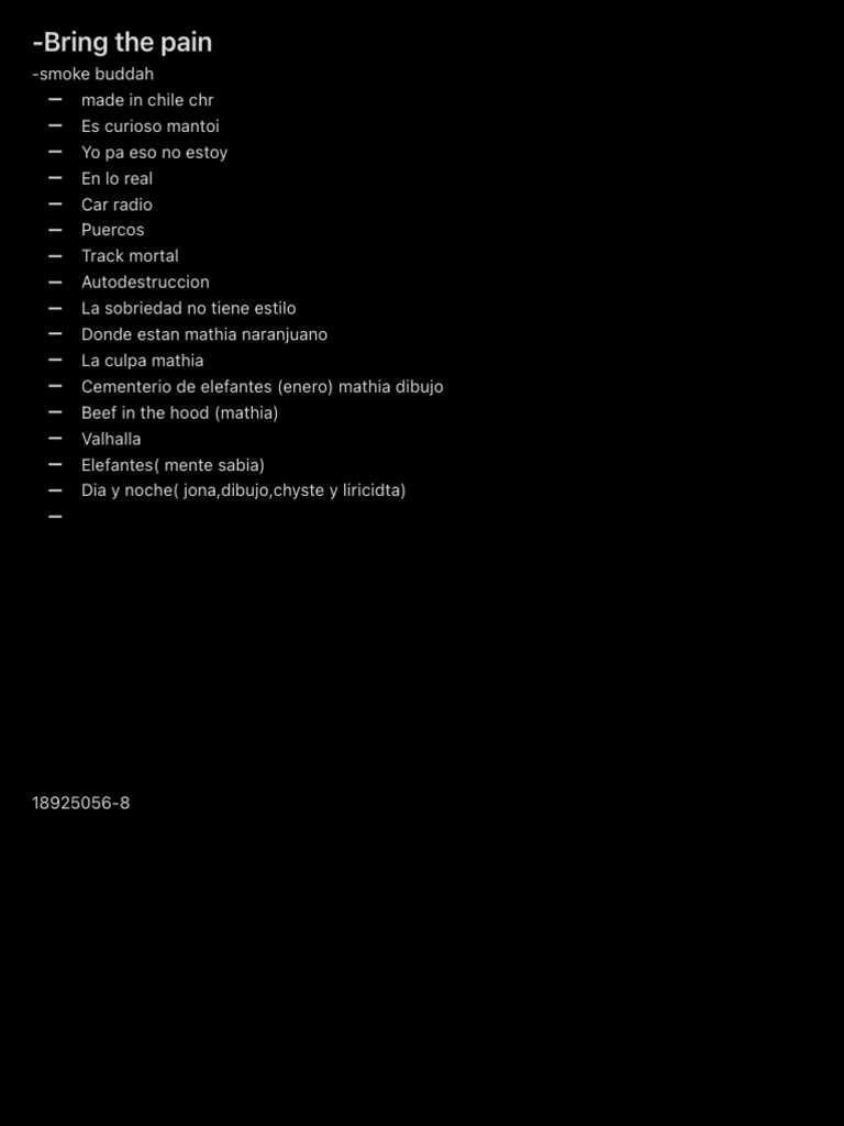 Canciones y Reflexiones Urbanas | PDF