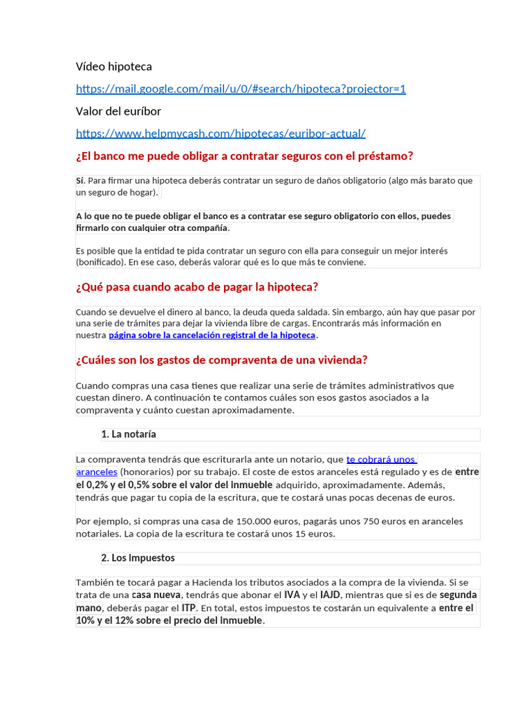 Hipoteca | PDF | Hipotecas | Interés