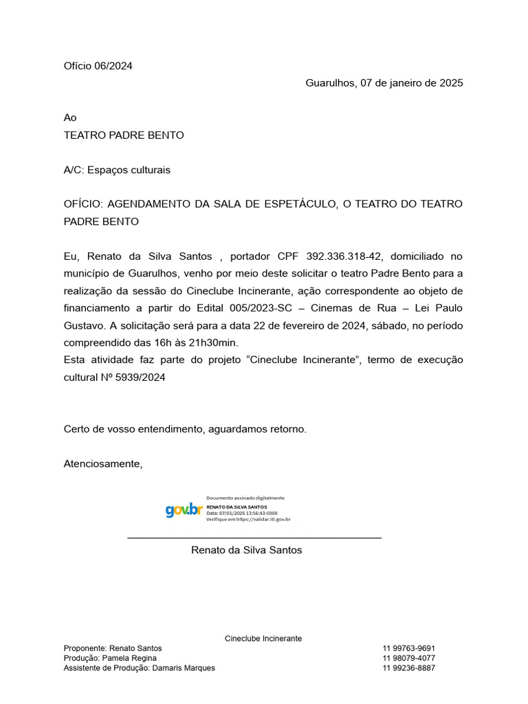 Oficio Fevereiro Assinado | PDF