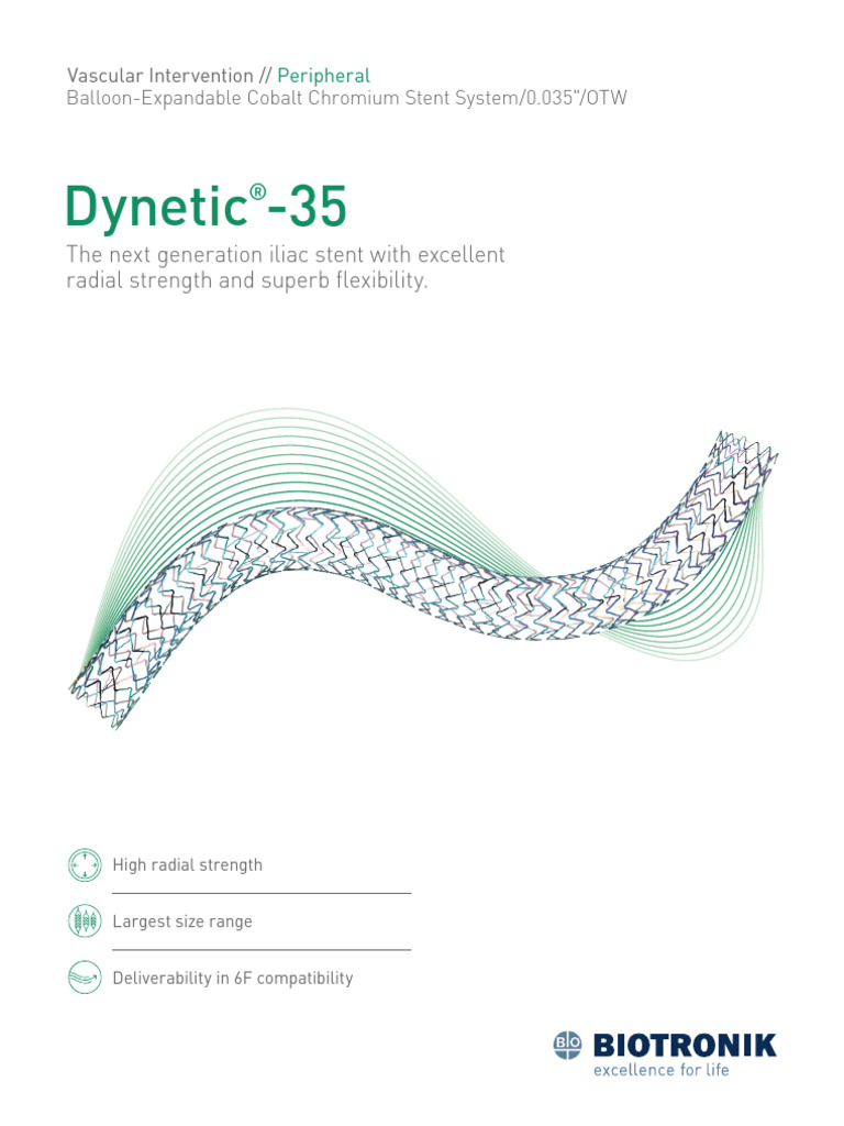 Dynetic-35 - Brochure - 449354 B - EN - May.2020 - View | PDF | Stent ...