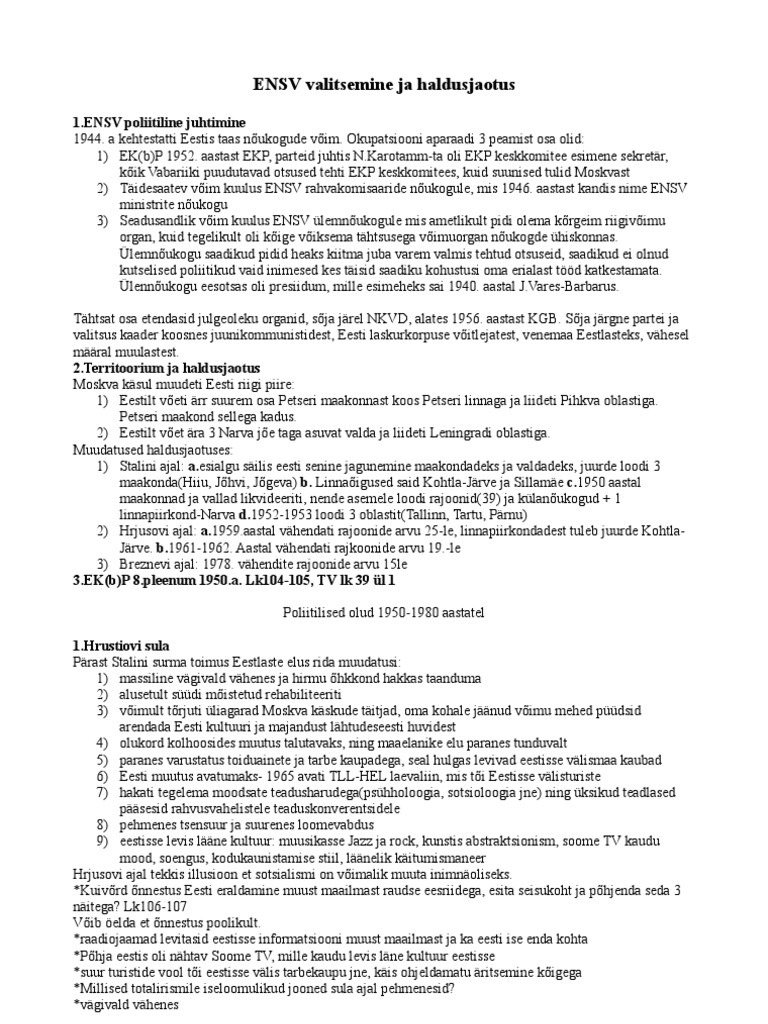 ENSV | PDF