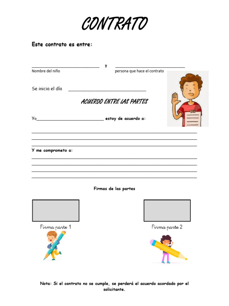 Contrato de Acuerdo entre Partes | PDF