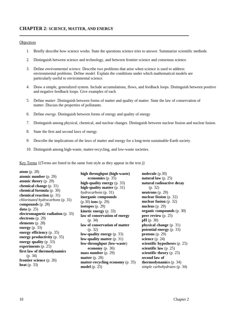 Chapter 2 Summary | PDF | Atoms | Ion